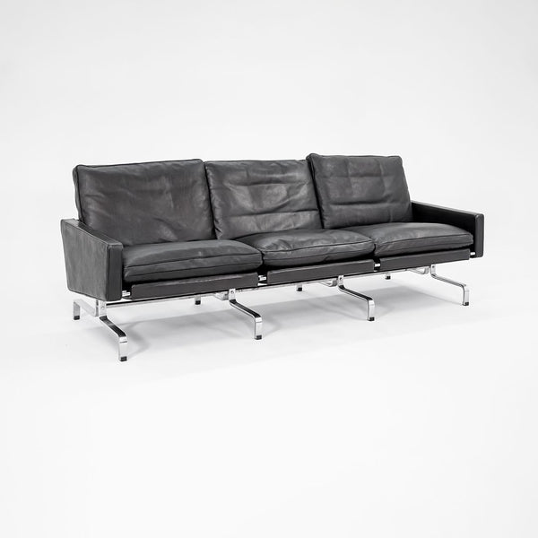 2002 PK31 Three Seat Sofa by Poul Kjaerholm for Fritz Hansen in Black ...