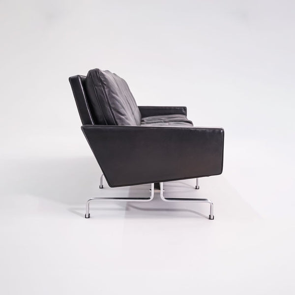 2002 PK31 Three Seat Sofa by Poul Kjaerholm for Fritz Hansen in Black ...