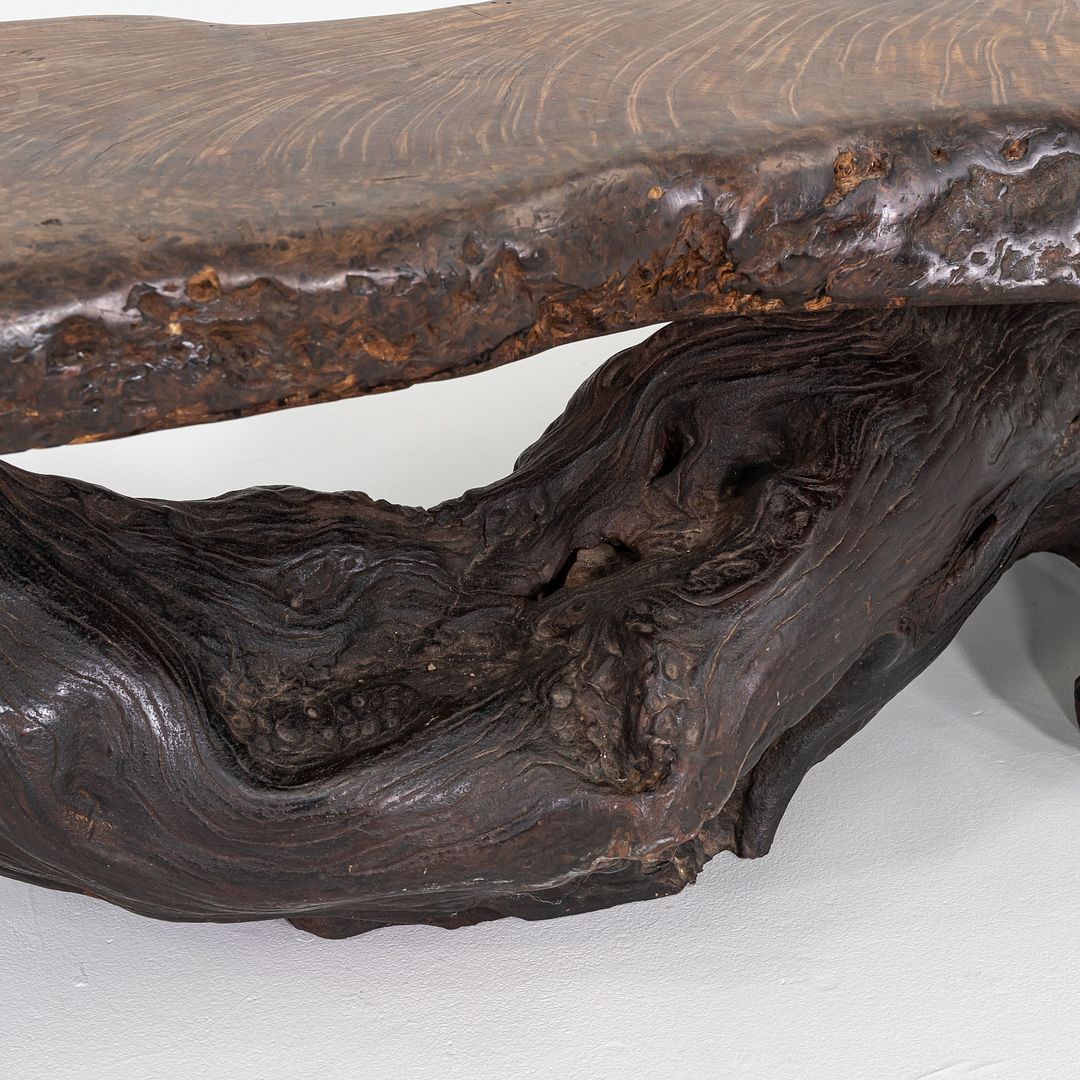 C. 1960s Burled Redwood Free-Form Coffee Table Purchased from WYETH 24 ...