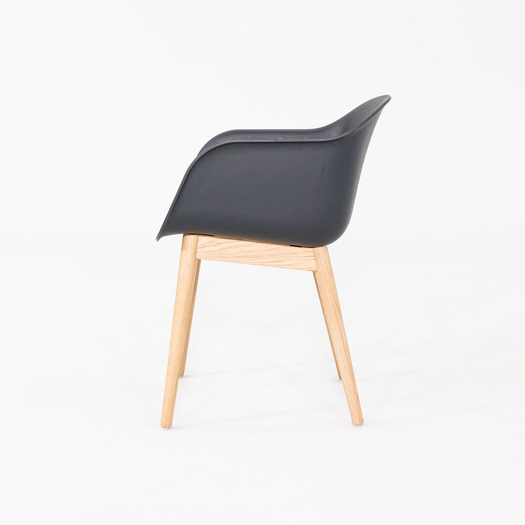2025 Iskos Berlin for Muuto Fiber Arm Chair w/ Wood Legs in Black 11x ...