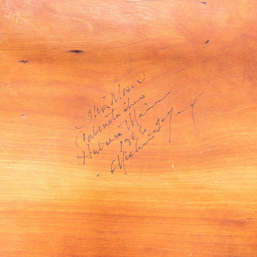 1986 Pair of Thomas Moser Bar Stools Comprised of Cherry and Ash Wood ...