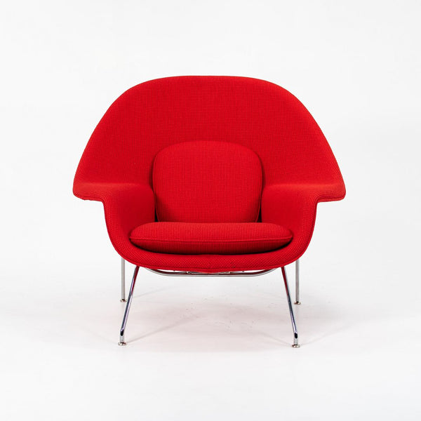 SOLD 2021 Womb Chair and Ottoman by Eero Saarinen for Knoll in Red Cat ...