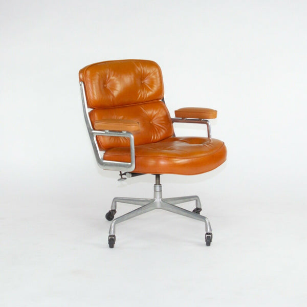 SOLD 1978 Herman Miller Eames Time Life Desk Chair in Cognac Leather M ...